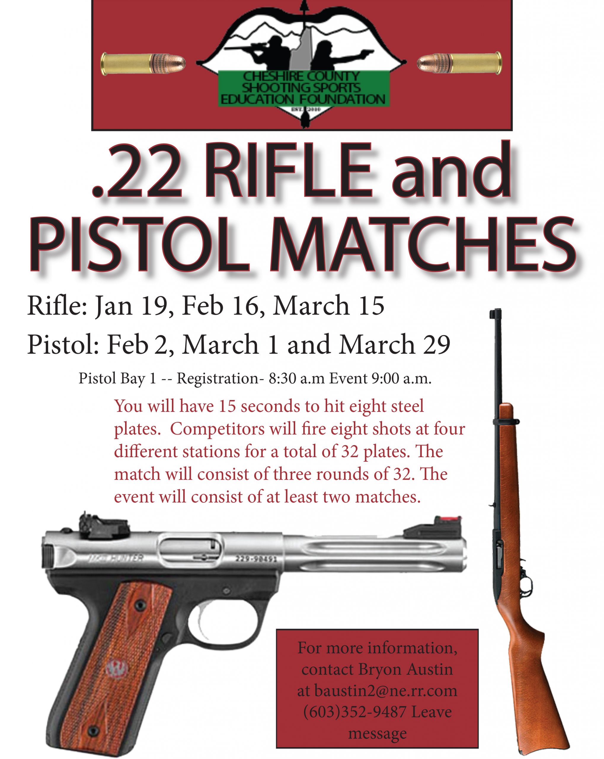 .22 Pistol & Rifle Shoots - CCSSEF